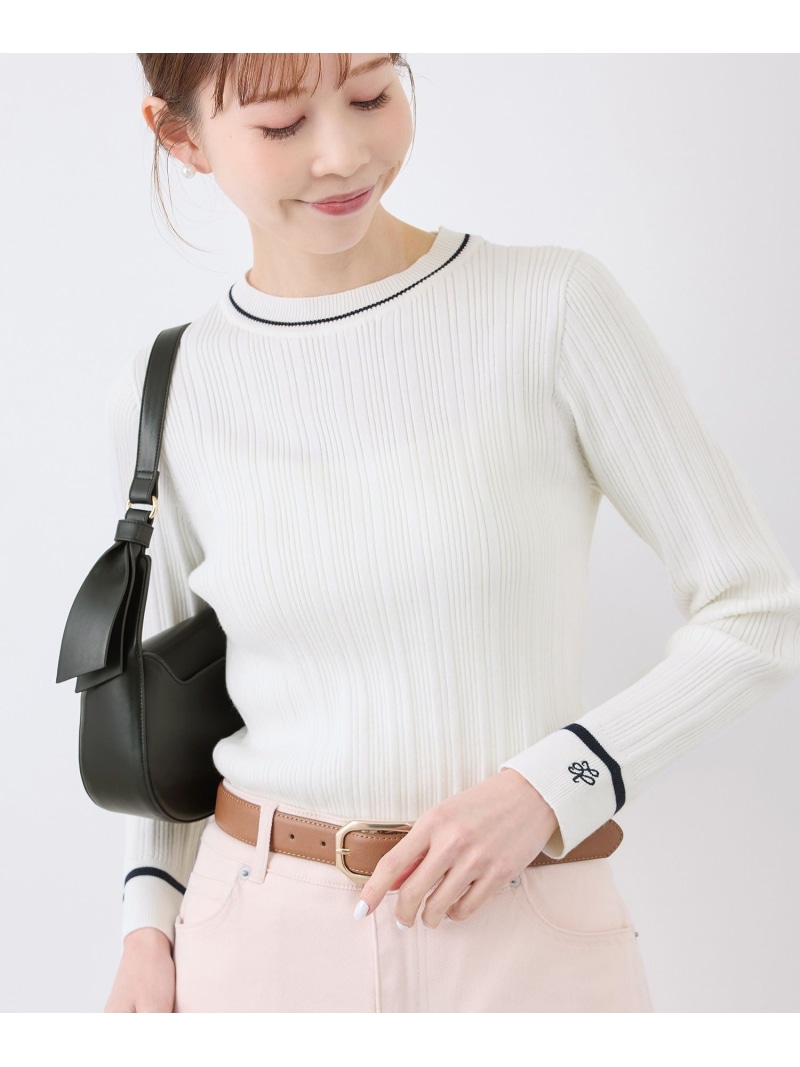 【楽天市場】シルク混ワンポイントニットプルオーバー ROPE' PICNIC ロペピクニック トップス ニット ネイビー グレー ピンク ホワイト【送料無料】[Rakuten Fashion ...