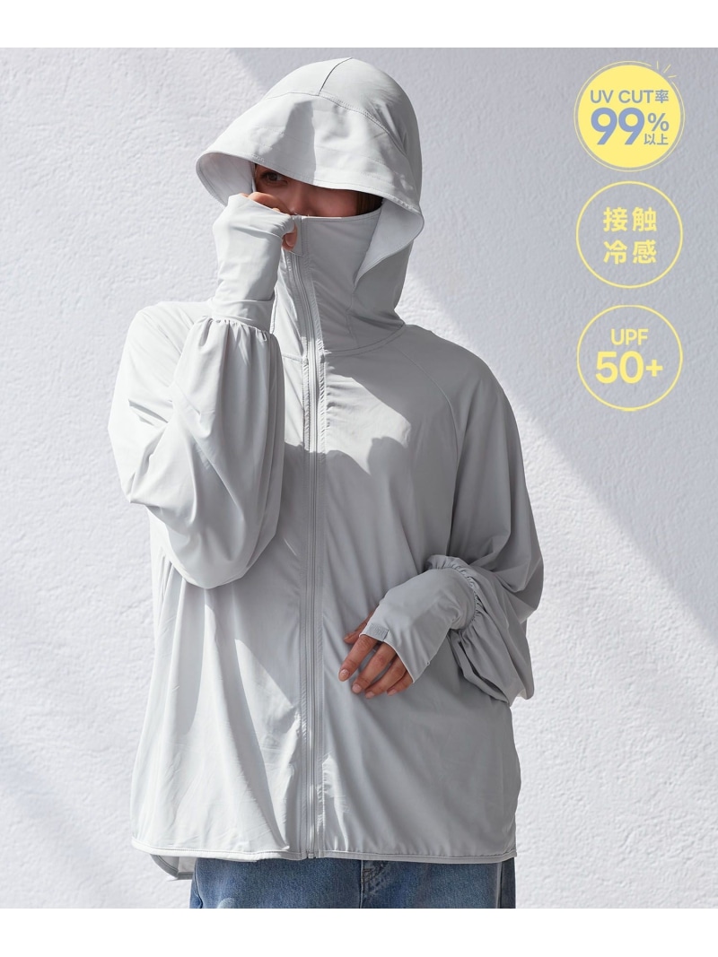 【楽天市場】【UVカット】絶対焼けたくない フード付きパーカー ROPE' PICNIC PASSAGE ロペピクニック トップス パーカー・フーディー ブラック グレー[Rakuten ...