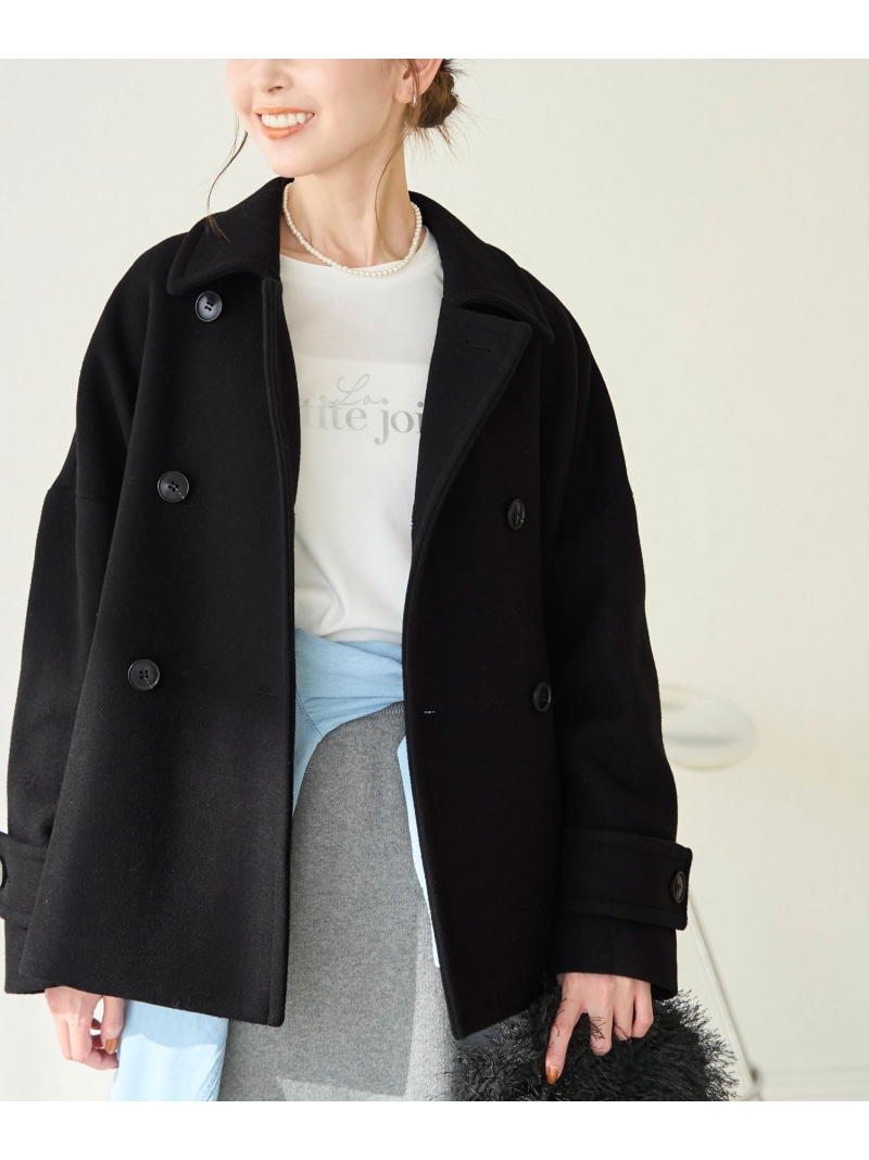 【楽天市場】【SALE／50%OFF】ウールショートコート ROPE' PICNIC ロペピクニック ジャケット・アウター その他のジャケット・アウター ホワイト ネイビー ブラック グレー ...