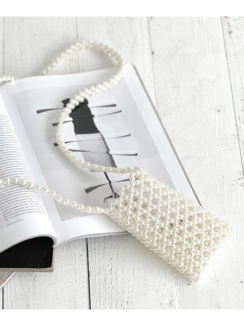 【楽天市場】【SALE／50%OFF】パールショルダーバッグ ROPE' PICNIC PASSAGE ロペピクニック バッグ ショルダーバッグ ホワイト【RBA_E】[Rakuten ...