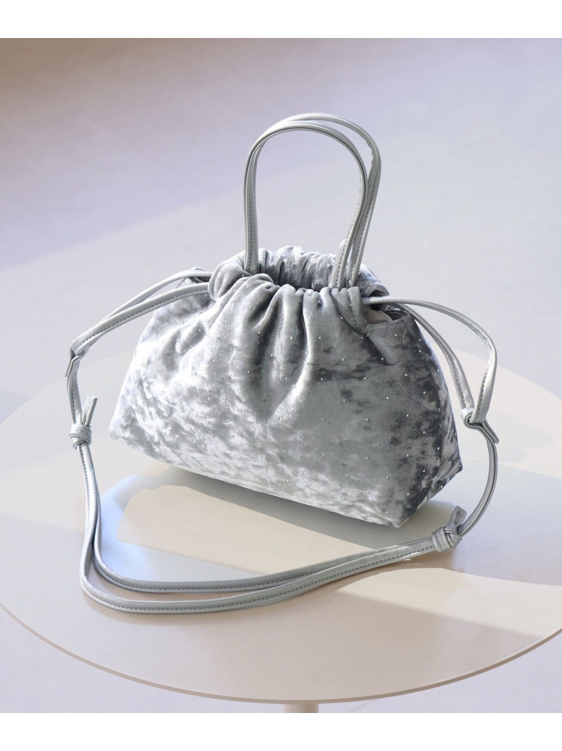 【楽天市場】2WAYハンドル シャイニーベロアパースバッグ ROPE' PICNIC PASSAGE ロペピクニック バッグ ハンドバッグ シルバー ブラック【先行予約】*【送料無料 ...