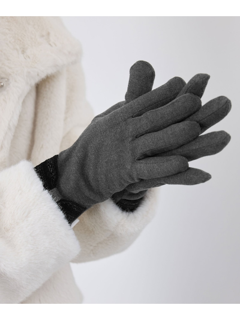 【楽天市場】【SALE／30%OFF】ラメコールリボン裏ボアグローブ ROPE' PICNIC PASSAGE ロペピクニック ファッション雑貨 手袋 グレー ブラック【RBA_E ...