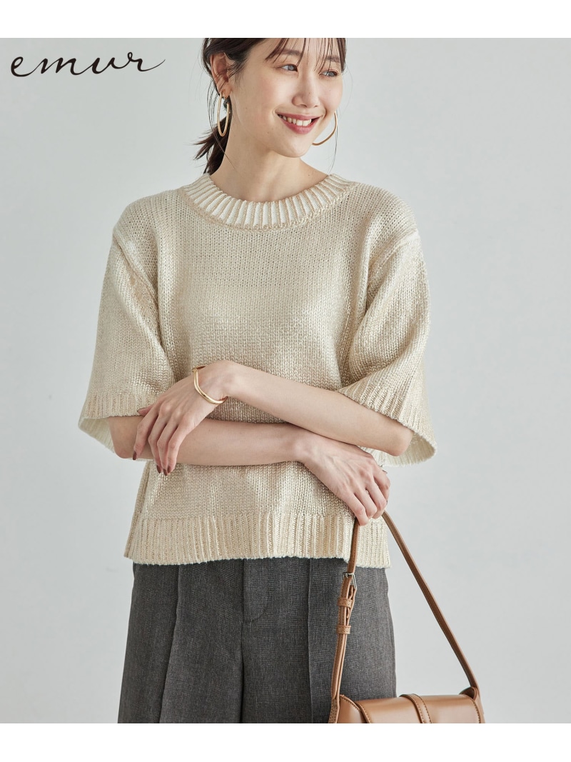【楽天市場】【SALE／10%OFF】【emur/エミュール】箔プリントニット ROPE' PICNIC ロペピクニック トップス ニット ...