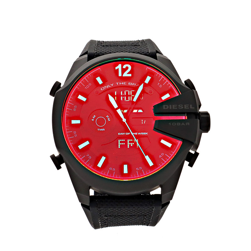 【楽天市場】【 在庫一掃セール対象 】18% OFF（2024年前期当店平均価格比）ディーゼル 腕時計 メンズ ブラック レッド DIESEL ...
