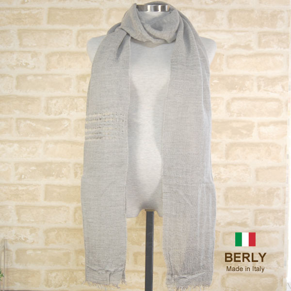 【楽天市場】[SALE]ストール秋冬イタリア製レディース・メンズ・ユニセックスtirella-grey グレー・BERLYベリー【マフラー ...