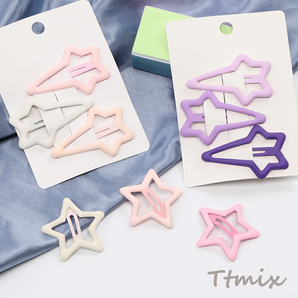 【楽天市場】スリーピン 星形 フロスト加工 MIXカラー（3個）：ROSSO小倉 楽天市場店