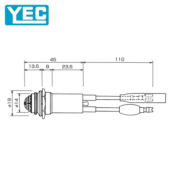 【楽天市場】【送料無料】 山口電機工業 パイロットランプ・赤・12V（コード付） PL05RB03：Acv エーシーブイ