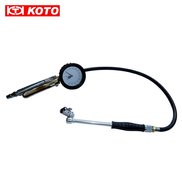 【楽天市場】【送料無料】 江東産業 タイヤコンプレッションゲージ TC-950 先端部 オートロック式 ゲージ 360°首振り機能付き：Acv ...