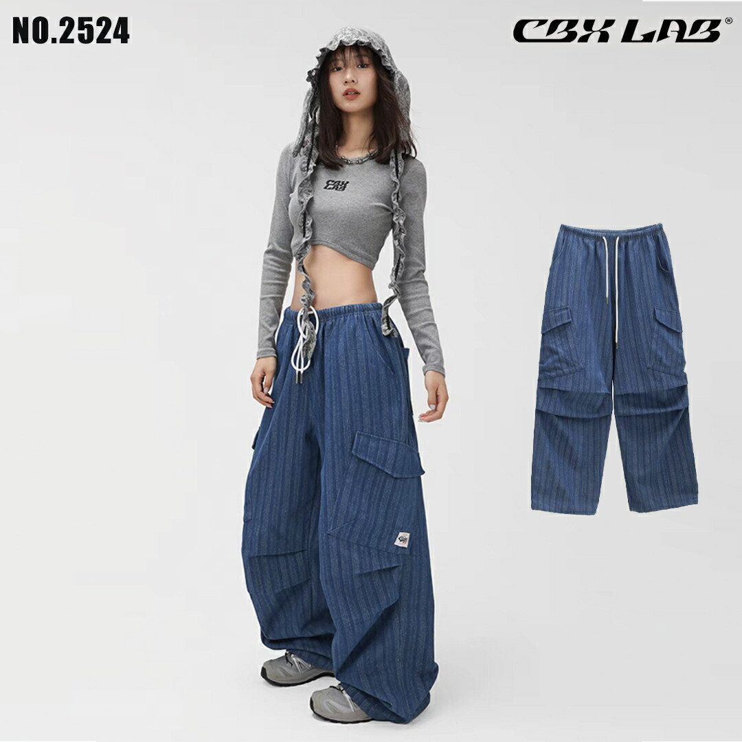 【楽天市場】【CBX LAB】パンツ レディース デニム ダンス 衣装 カーゴパンツ ブルー 秋 春 冬 練習着 レッスン着 ストリート ...