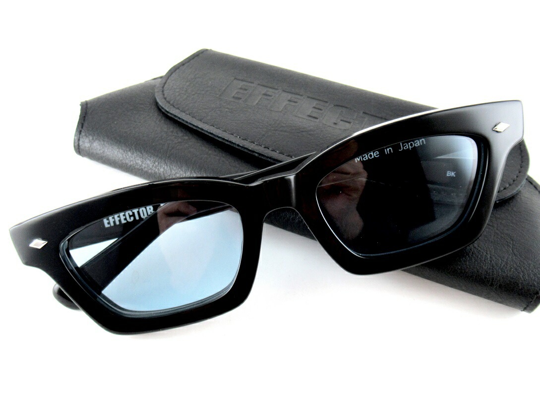 【楽天市場】【ポイント5倍】EFFECTOR/エフェクター DESTO BK初期ライトカラーサングラスブルーレンズエッジの効いた細身のウエリントンデザイン最新モデル：ROYAL MOON