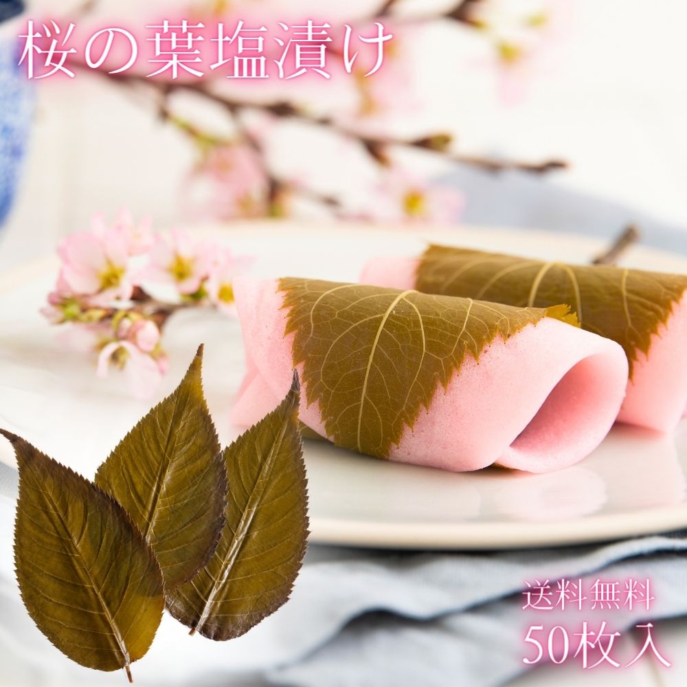 【楽天市場】桜の葉塩漬け 50枚入 桜葉の塩漬 桜葉塩漬け 桜の葉 香りが強く葉が柔らかい 桜餅 専用 50名分 業務用 桜 さくら サクラ ...
