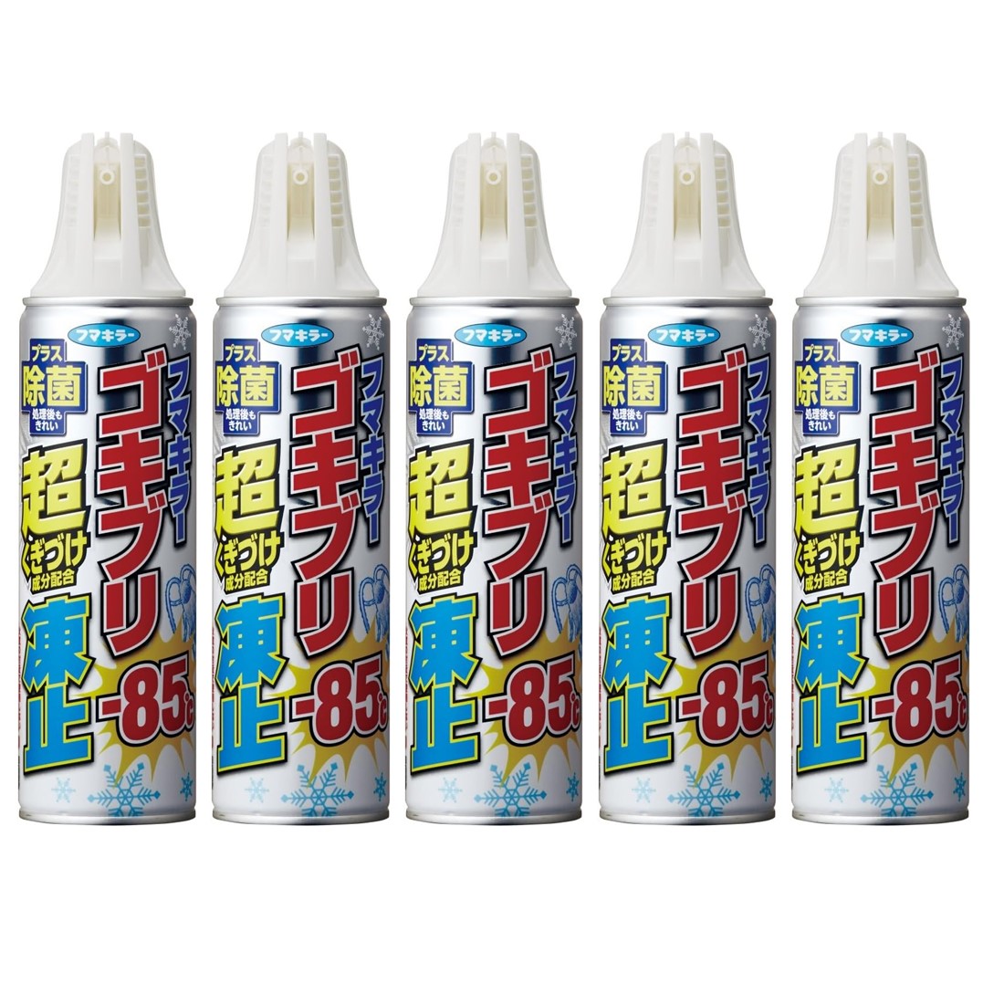 【楽天市場】フマキラー ゴキブリ 対策 スプレー 超凍止ジェット 除菌プラス 230ml×5本：アールズマート