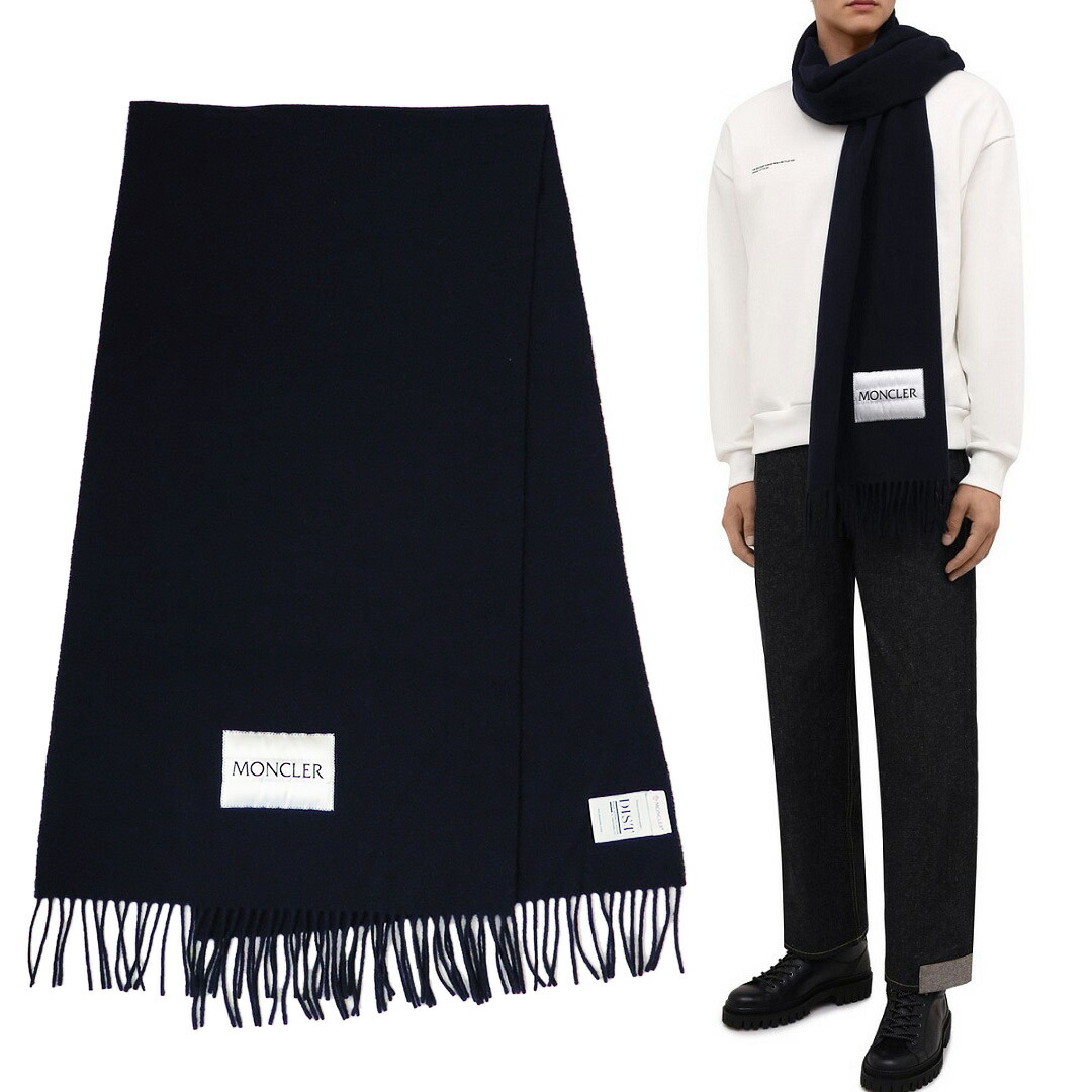 楽天市場】153 MONCLER モンクレール 3C00018 A0152 グレー マフラー