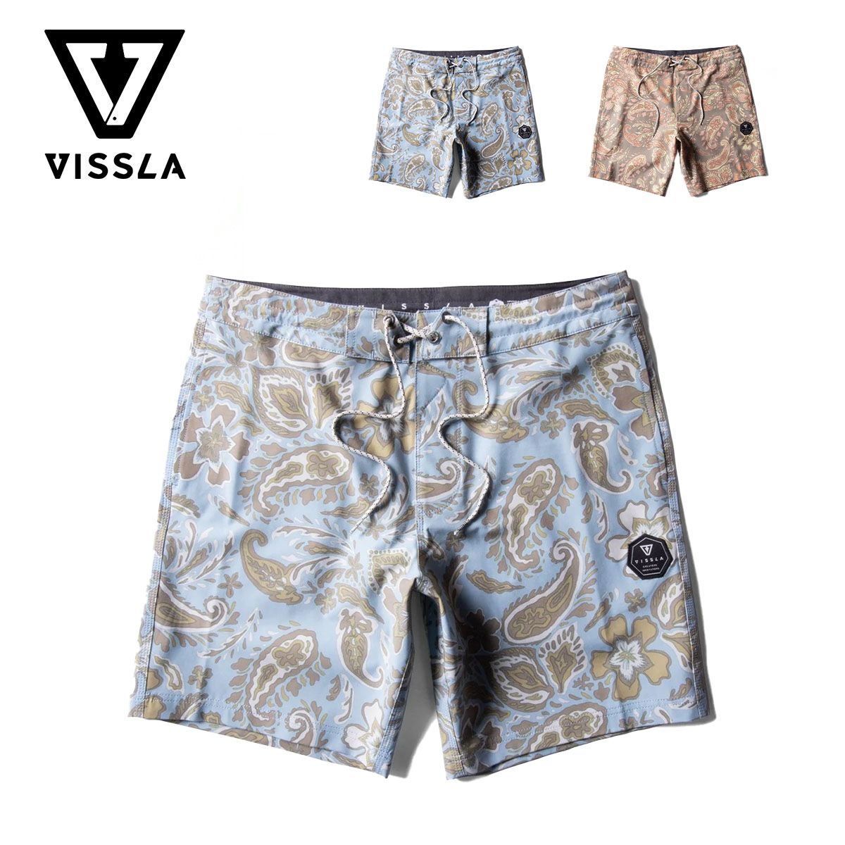 【楽天市場】ヴィスラ ボードショーツ メンズ VISSLA バガボンド 17.5インチ ボードショーツ VAGABOND 17.5" BOARDSHORT サーフパンツ ビスラ 水着 スイム ...