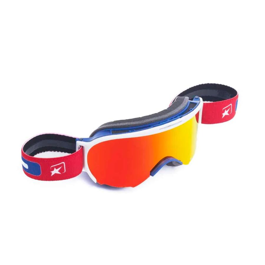 【楽天市場】ariete (アリート) WABI ゴーグル レッドマルチレイヤーレンズ レッド/ブルー 14980-RABR：バイクパーツ ...