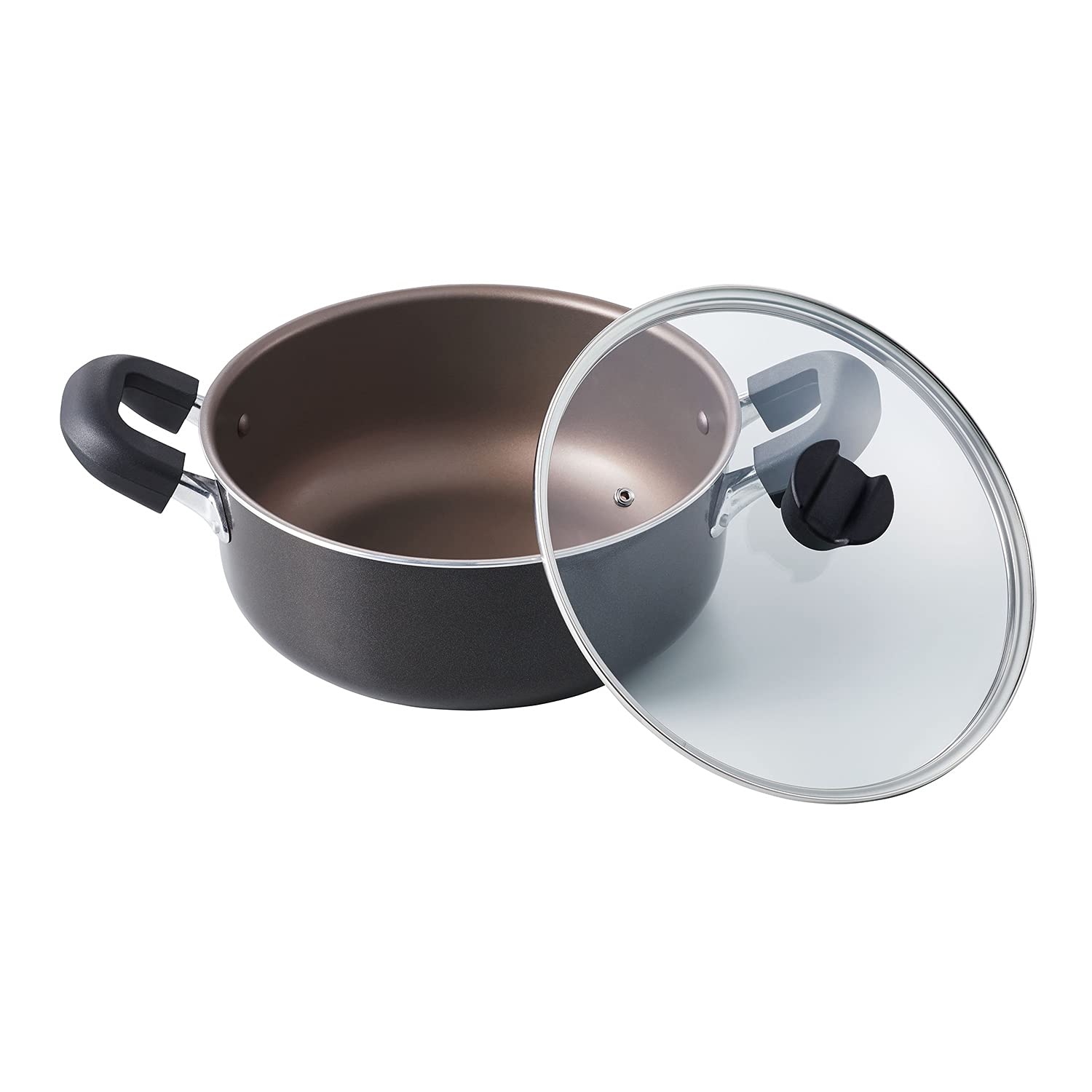 【楽天市場】ベストコ 大きくて洗いやすい 大型鍋 26cm IH ブラウンメタリック ND-8221：ルギアマーケット