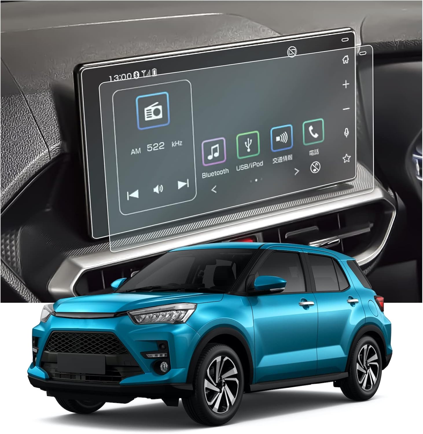 【楽天市場】ダイハツ アトレー ハイゼットカーゴ タフト 専用 ナビフィルム 9インチ ナノ製 ディスプレイオーディオ保護フィルム タフト ...