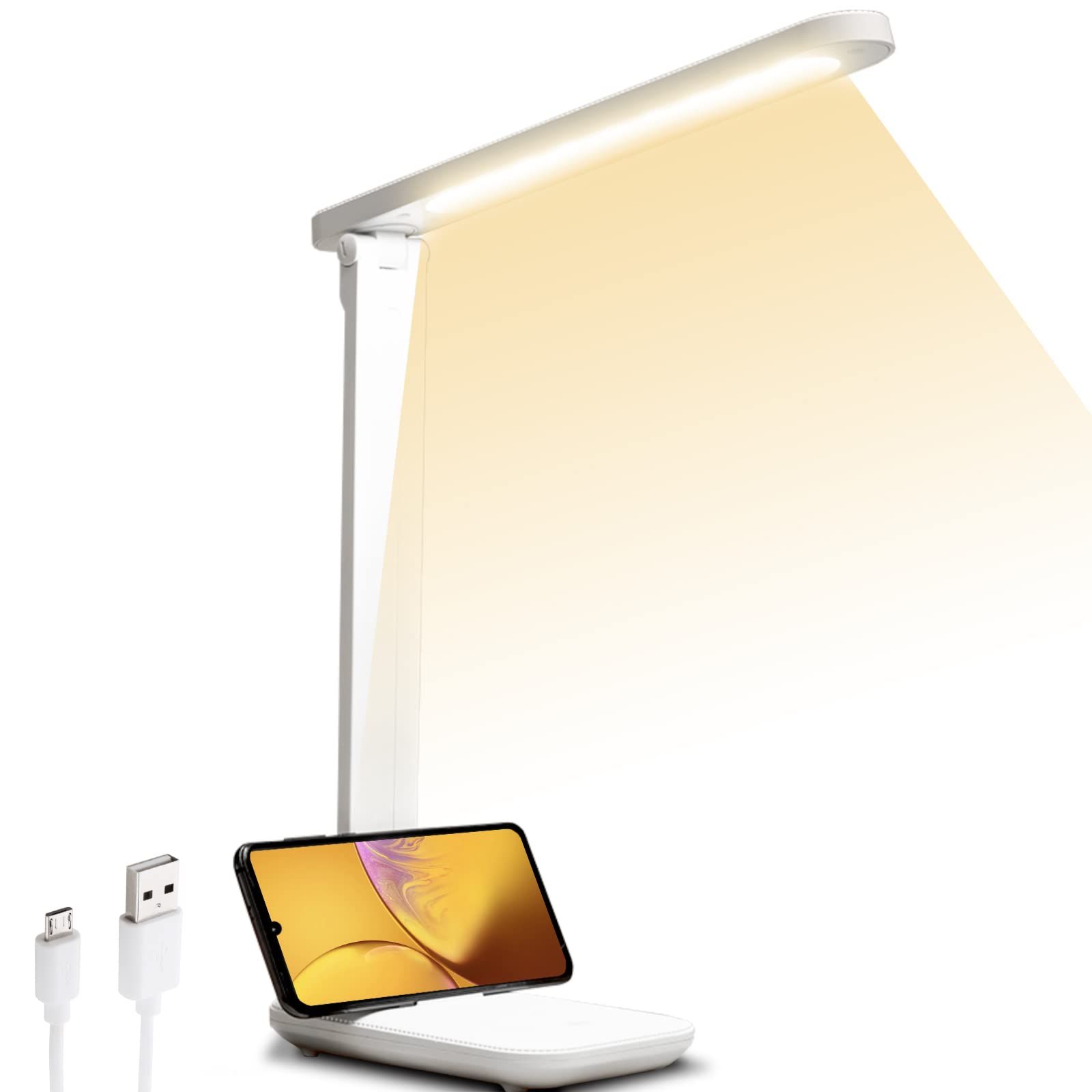 【楽天市場】デスクライト 目に優しい LED 電気スタンド Elegirme スタンドライト おしゃれ USB充電式 タッチセンサー 無段階調光 3段調色 目にやさしい 読書灯 机 卓上ライト ...