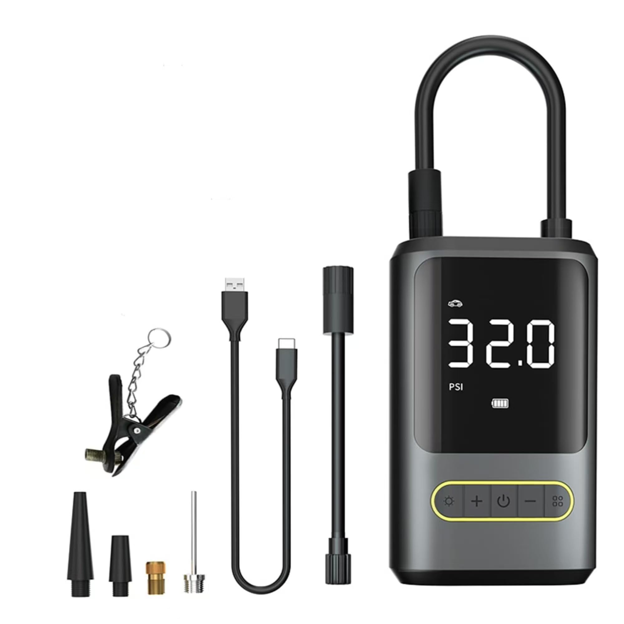 【楽天市場】空気入れ 自転車 電動 最新昇級 コードレス エアーポンプ 自動停止 空気圧指定可能 全バルブ対応 ボタンを押すだけ 充電式：Rumay