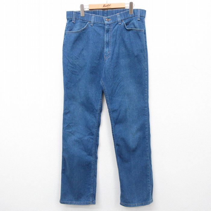 【楽天市場】【30%OFF】【中古】古着 リーバイス Levis アクション ジーンズ メンズ 90年代 90s USA製 アメリカ製 紺 ネイビー デニム 【spe】 W35 中古 ボトムス ...