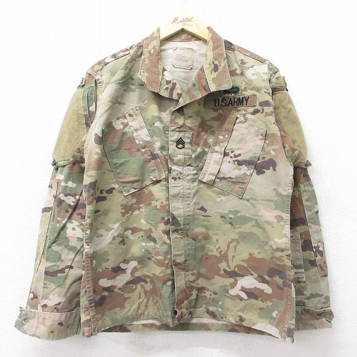 【楽天市場】【中古】古着 長袖 ミリタリージャケット メンズ USアーミー パラシュート部隊 コンバット リップストップ マルチカムカモ ...