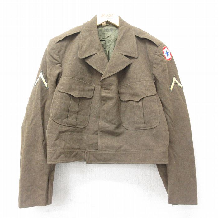 【楽天市場】【20%OFF】【中古】古着 長袖 ビンテージ ヴィンテージ ミリタリージャケット メンズ 40年代 40s ウール 濃緑 ...