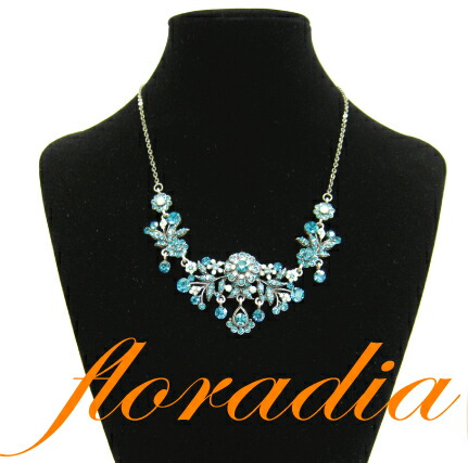 【楽天市場】フローラディア floradia/ブルーデイジーネックレス＆イヤリング/ピアスセット/【ポイント10倍】TVショッピングで大ヒット ...