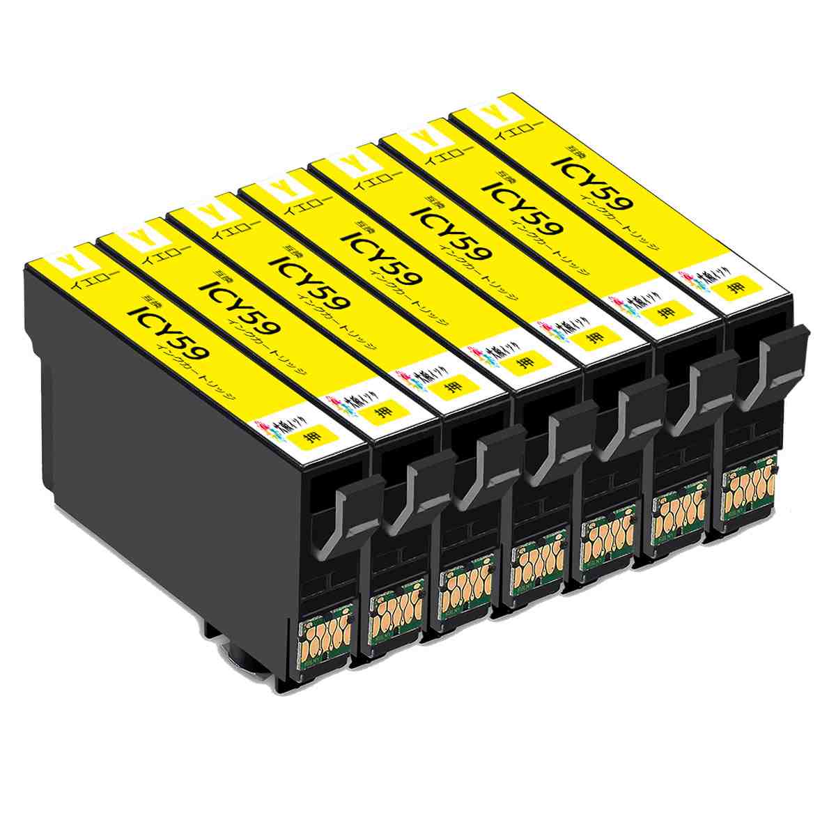 【楽天市場】ICY59イエローYellow 7本セット互換インクカートリッジ Epエプソン用 対応機種：PX-1001 PX-1004 PX ...