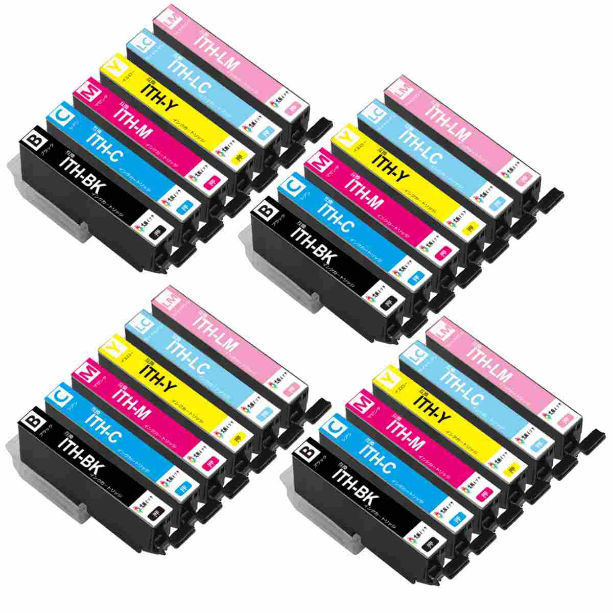 【楽天市場】エプソンITH-6CL互換インクカートリッジEPSON目印：いちょうイチョウ ITH 6色24本セット ITH-BKブラック ITH-Cシアン ITH-Mマゼンタ ITH-Y ...