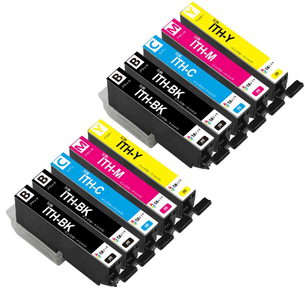 【楽天市場】エプソンITH-6CL互換インクカートリッジEPSON目印：いちょうイチョウ ITH 4色10本セット ITH-BKブラック*4 ITH-Cシアン ITH-Mマゼンタ ITH-Y ...