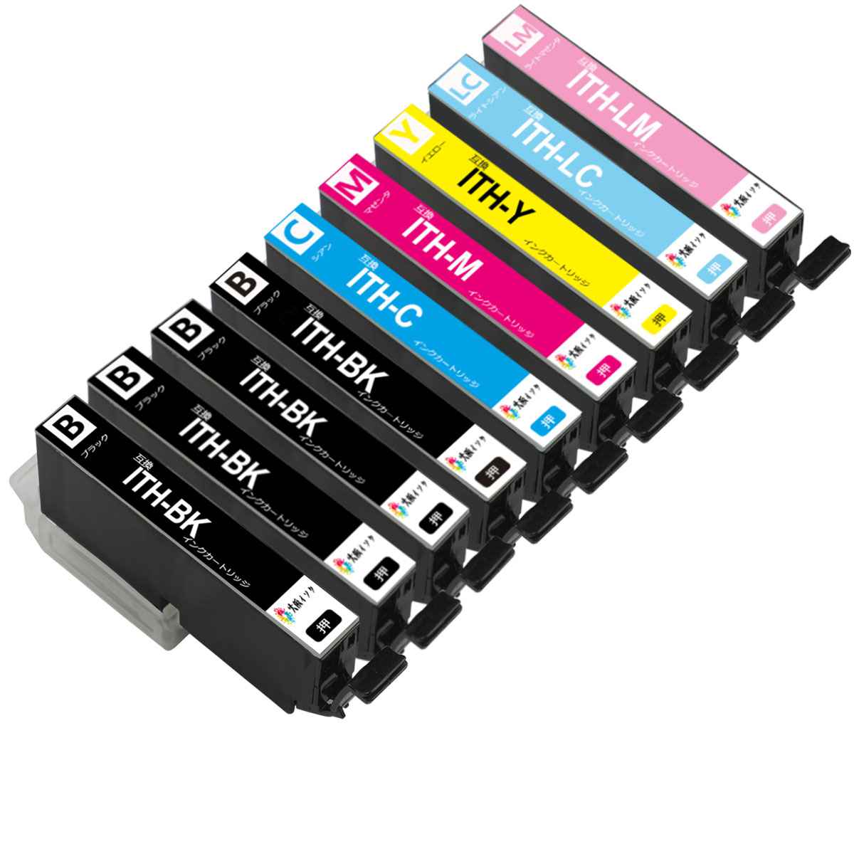 【楽天市場】ITH-6CL 互換インクITH-BK4本 ITH-C ITH-Y ITH-M ITH-LC ITH-LM各1個計9本セットいちょうイチョウ 対応プリンター:EP-709A EP ...