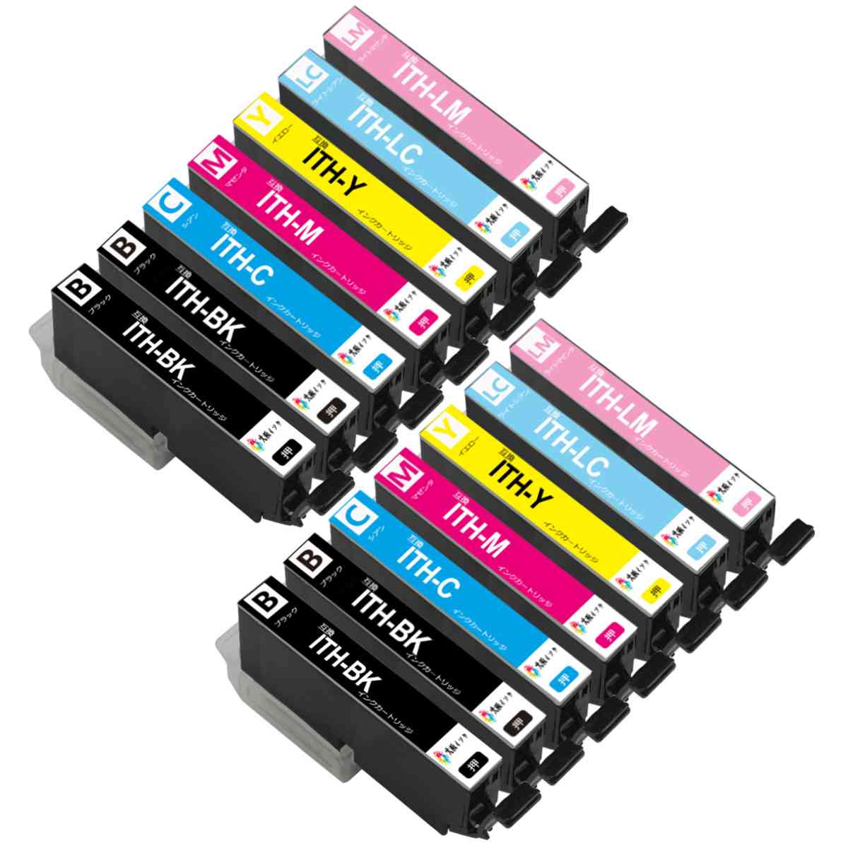 【楽天市場】ITH 互換インクITH-BK4本 ITH-C ITH-Y ITH-M ITH-LC ITH-LM各2個計14本セット目印いちょうイチョウ対応プリンター:EP-709A EP ...
