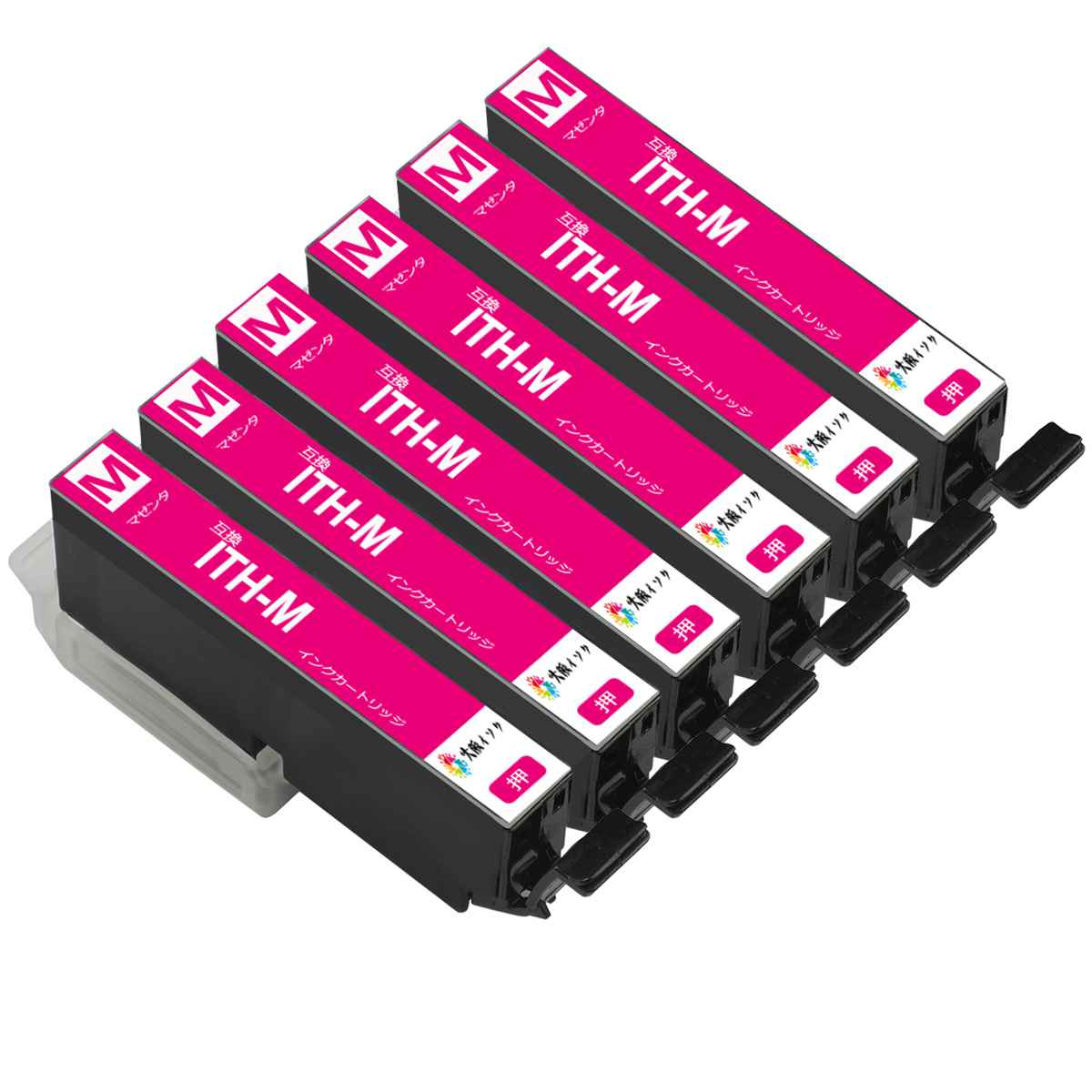 【楽天市場】ITH 互換インクITH-Mマゼンタ 6本セットエプソンEPSON目印：いちょうイチョウ 対応プリンター:EP-709A EP-710A EP-711A EP-810AB EP ...