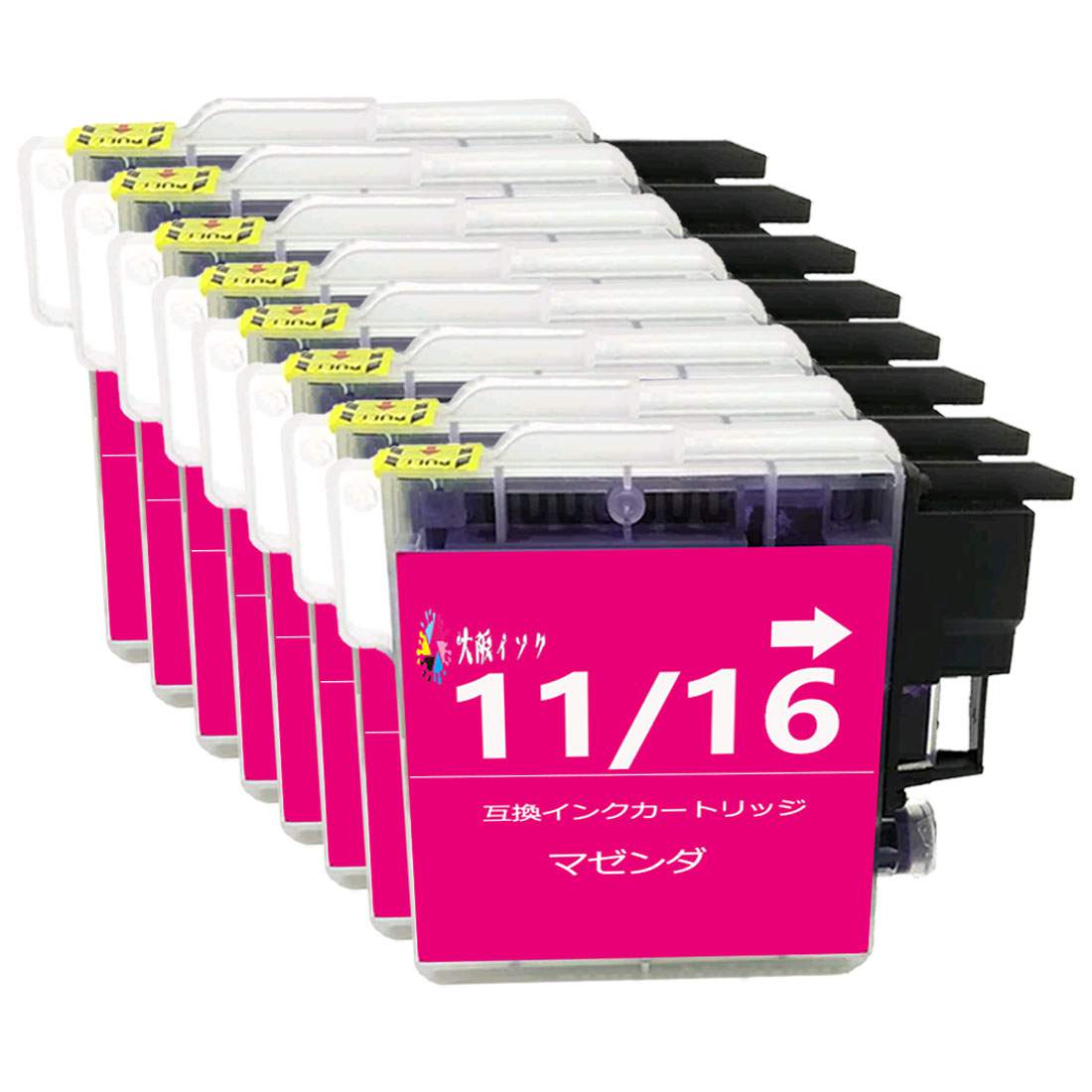 【楽天市場】LC11 ブラザーbrother用互換インクカートリッジLC11Mマゼンタ8本 プリンターインクタンク対応機種：MFC-J950 ...