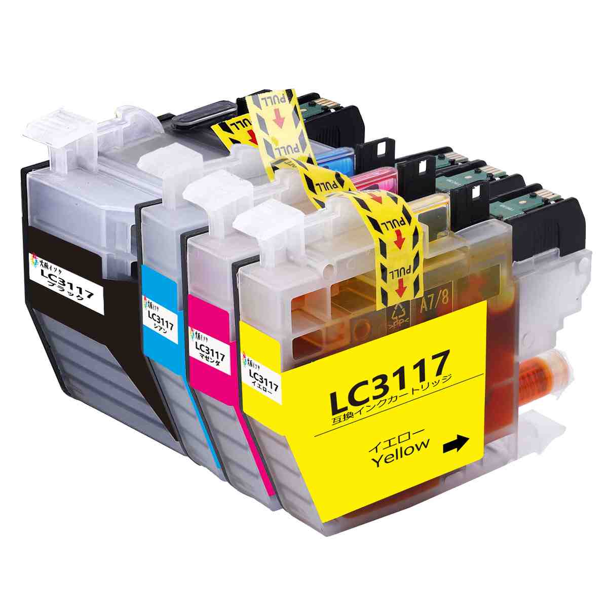 【楽天市場】LC3117-4PK 互換インクカートリッジ LC3117(BK/C/M/Y)×1 4色セット MFC-J6580CDW/MFC ...
