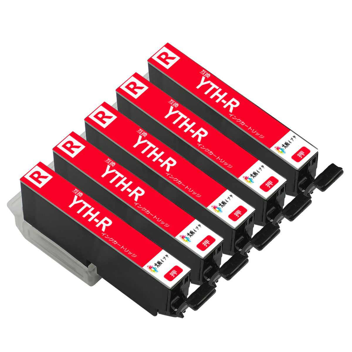 【楽天市場】YTH互換インクカートリッジYTH-Rレッド5本セットよっと ヨットEPエプソンYTHインク 適合機種: EP-10VA,EP-30VA ICチップ対応 残量表示あり YTH ...