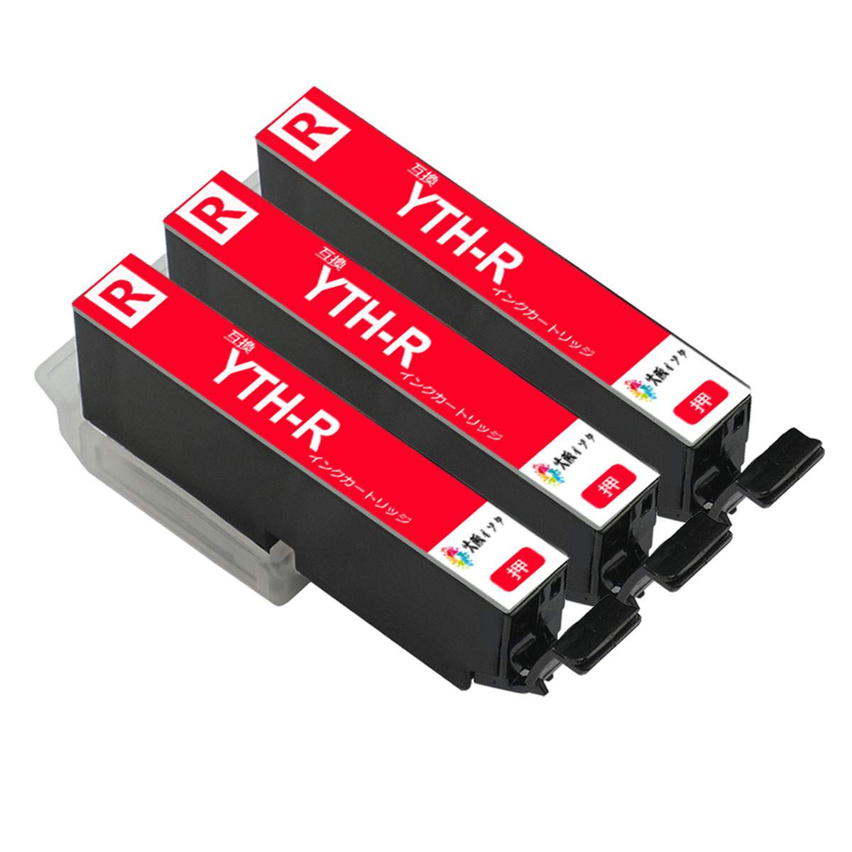 【楽天市場】YTH互換インクカートリッジYTH-Rレッド3本セットよっと ヨットEPエプソンYTHインク 適合機種: EP-10VA,EP-30VA ICチップ対応 残量表示あり YTH ...