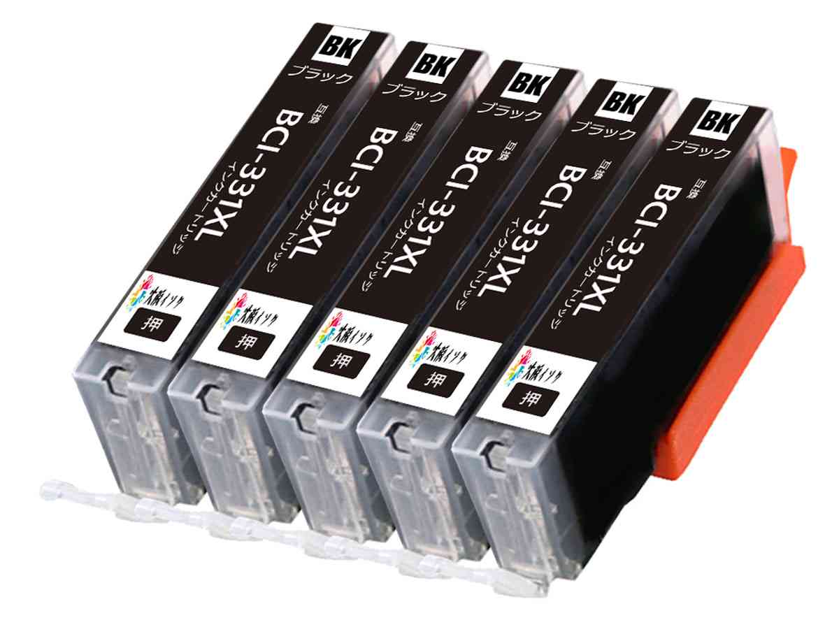 【楽天市場】キヤノン互換インクカートリッジ331 330 XL Canon BCI-331XL BKブラック黒 5本パック 大容量 対応機種:PIXUS TS8530最新型ICチップ対応 残量 ...
