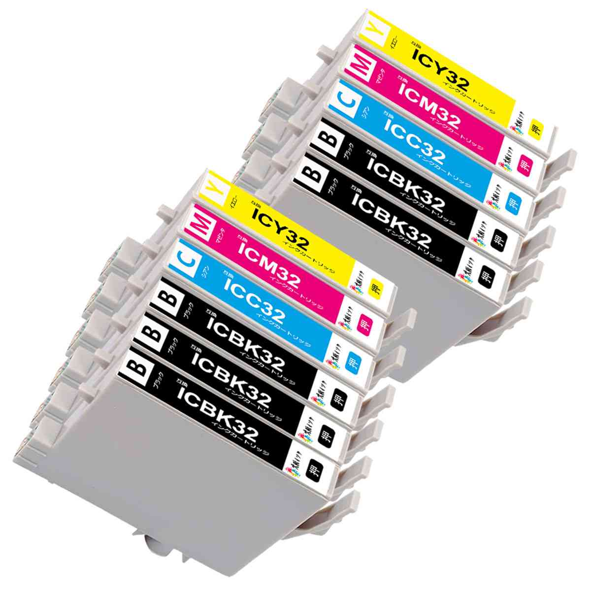 【楽天市場】IC6CL32 エプソン互換インクカートリッジ ICBK32 (ブラック)×5、ICC32 (シアン)×2、ICM32 (マゼンタ)×2、ICY32(イエロー)×2 対応機種:L ...