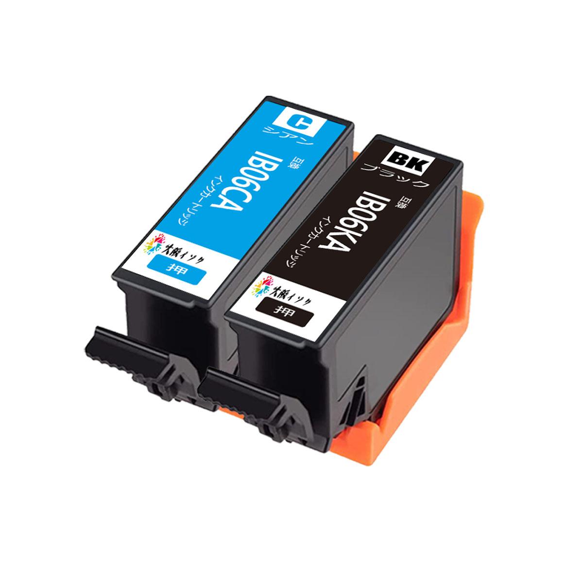 【楽天市場】IB06CL4A互換インクカートリッジ エプソンEpson増量ブラック（IB06KA）1本・シアン（IB06CA）1本合計2本インクタンク 目印：メガネめがね 対応プリンター：PX ...