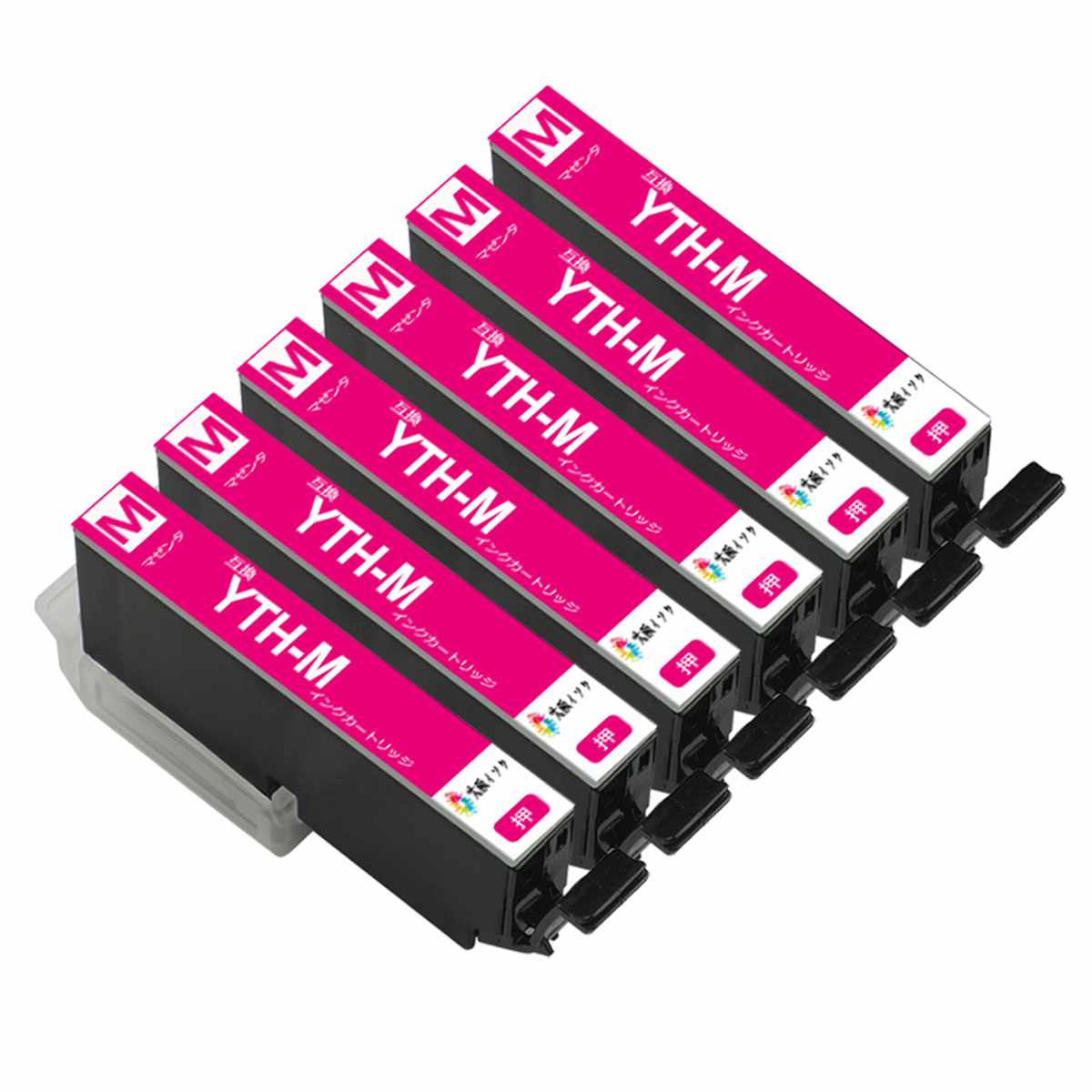 【楽天市場】YTH-6CLエプソン互換インクカートリッジYTH EPSON YTH-Mマゼンタ6本 対応プリンター:EP-10VA EP-30VA 最新型ICチップ付き/残量表示機能付/個別 ...