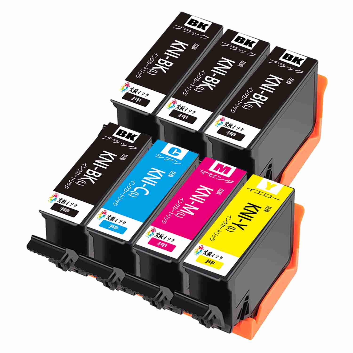 【楽天市場】KNI-6CL-L互換インクカートリッジ KNI 4色7本セット KNI-BK-Lブラック*4 KNI-C-Lシアン KNI-M-Lマゼンタ KNI-Y-Lイエロー各1本エプソン用 ...