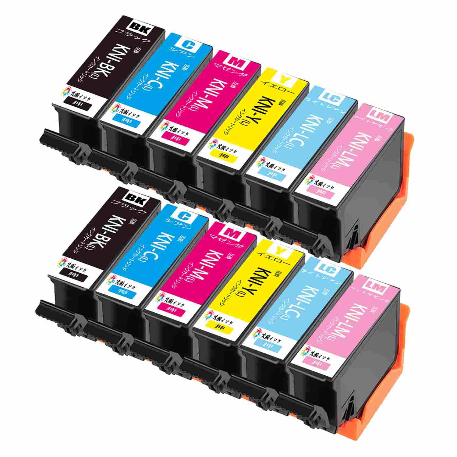 【楽天市場】互換インクカートリッジ KNI-6CL-L 6色*2 12本セット KNI-6CL-L (BK/C/M/Y/LC/LM)x2 目印:カニエプソン用プリンターインクタンク 対応機種 ...