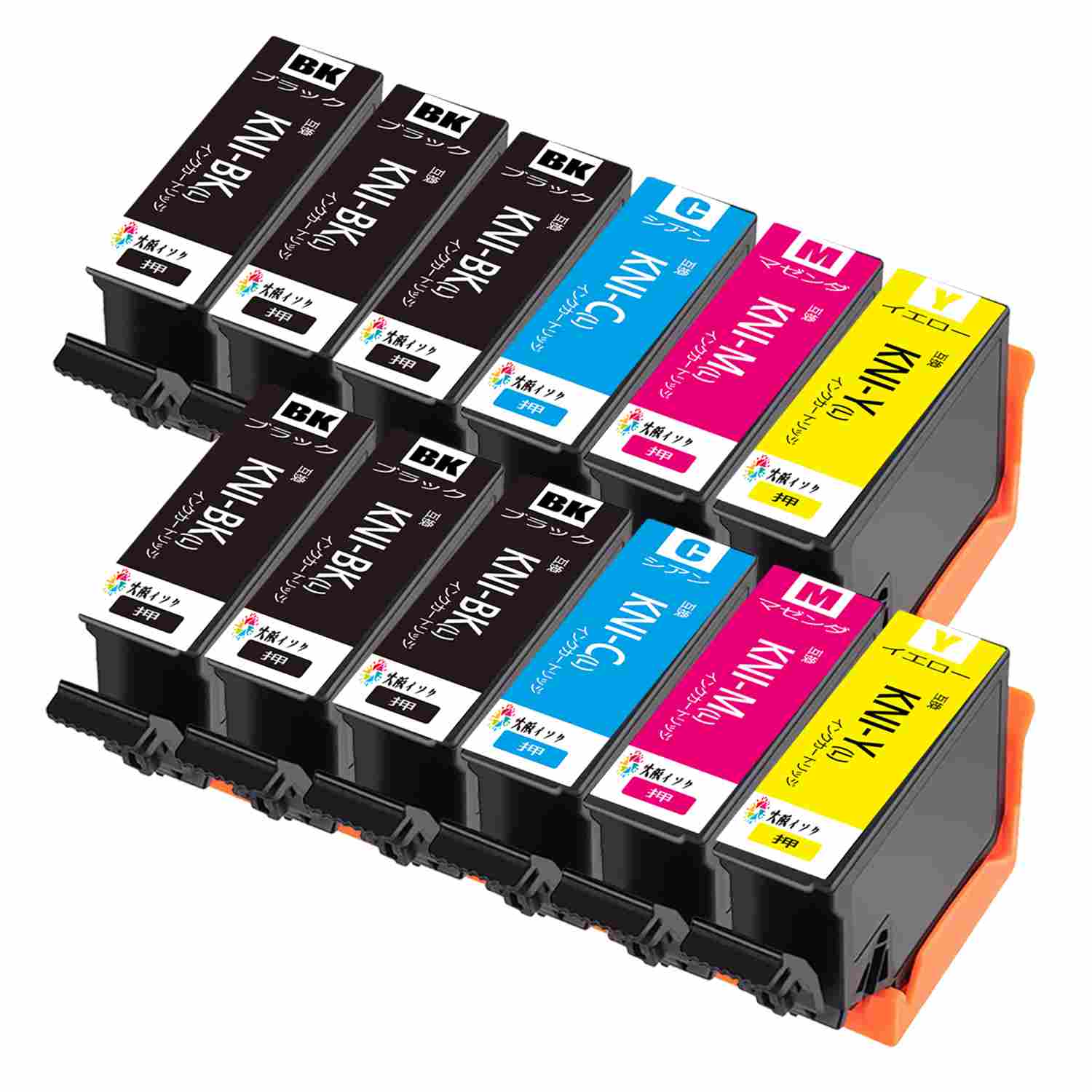 【楽天市場】KNI-6CL-L互換インクカートリッジ KNI 4色12本セット KNI-BK-Lブラック*6 KNI-C-Lシアン KNI-M-Lマゼンタ KNI-Y-Lイエロー各2本エプソン ...