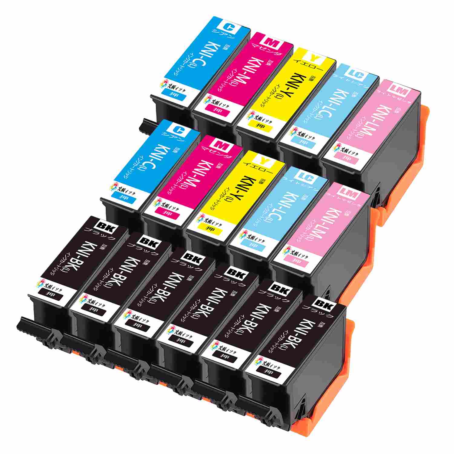 【楽天市場】KNI-6CL-L互換インクカートリッジ KNI 6色16本セット KNI-BK-Lブラックx6本 KNI-C-Lシアンx2 KNI-M-Lマゼンタx2 KNI-Y-Lイエローx2 ...