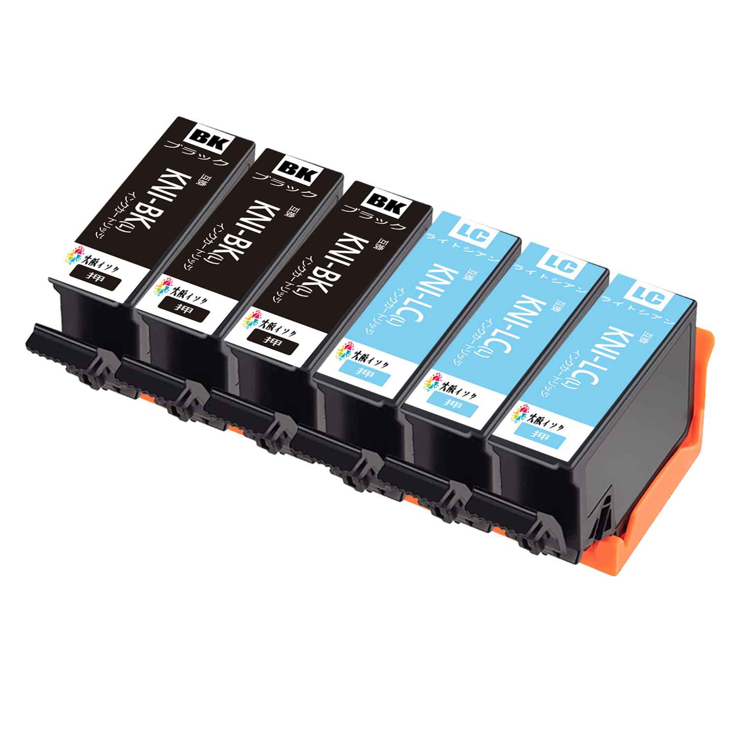 【楽天市場】KNI-6CL-L互換インクカートリッジKNI KNI-BK-Lブラック KNI-LC-Lライトシアン各3本計6個 目印:カニエプソン用プリンターインクタンク 対応機種:EP ...