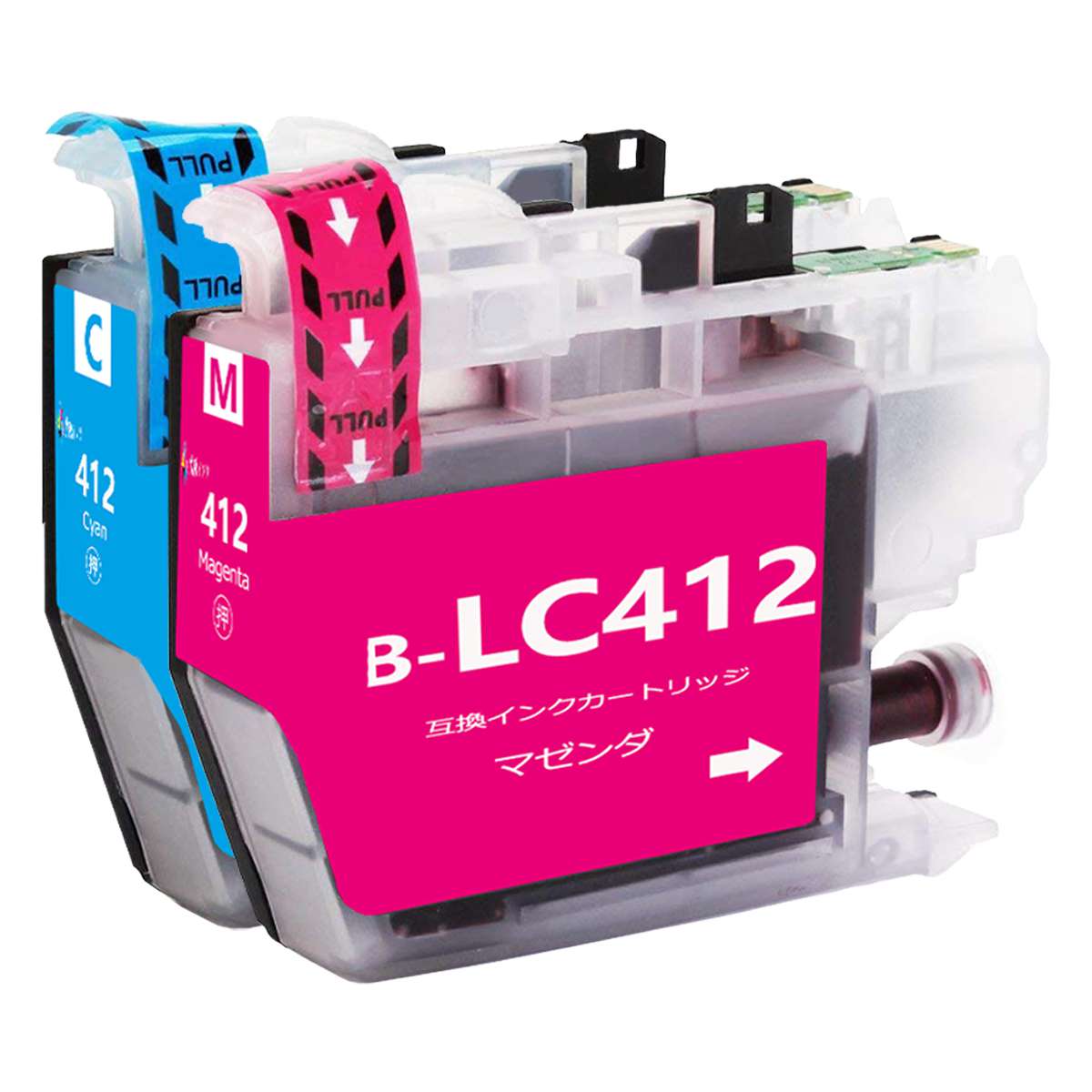 【楽天市場】ブラザー対応brother用互換インクカートリッジLC412Cシアン1本 LC412Mマゼンタ1本 合計2本 対応プリンター機種 ...
