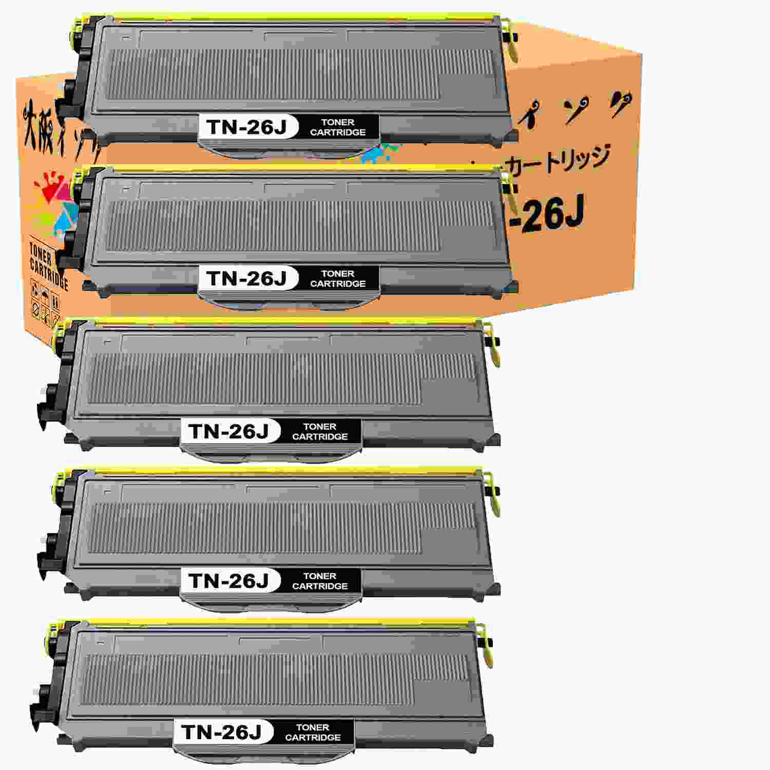 【楽天市場】TN-26J ブラック th-26j th26j 5個セット ブラザー br対応プリンター用 互換トナーカートリッジ 対応機種: HL-2140 HL-2170W DCP-7030 ...