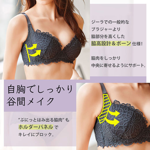 【楽天市場】【送料無料】【クーポン利用で2890円に】レーシー脇高スッキリブラシリーズ ブラ＆ショーツセット(B65M～E85LL) ryuryu リュリュ インナー 下着 大きいサイズ ...