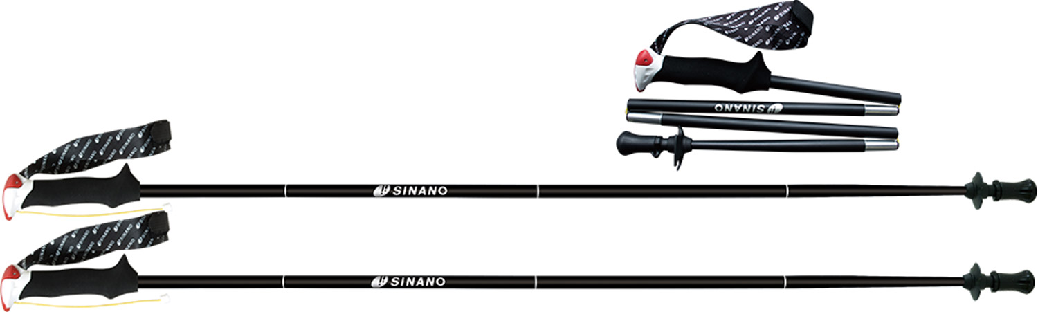 【楽天市場】シナノ SINANO アウトドア トレイルランニング専用ポール トレランポール14.0 ブラック 110cm 550266 ...